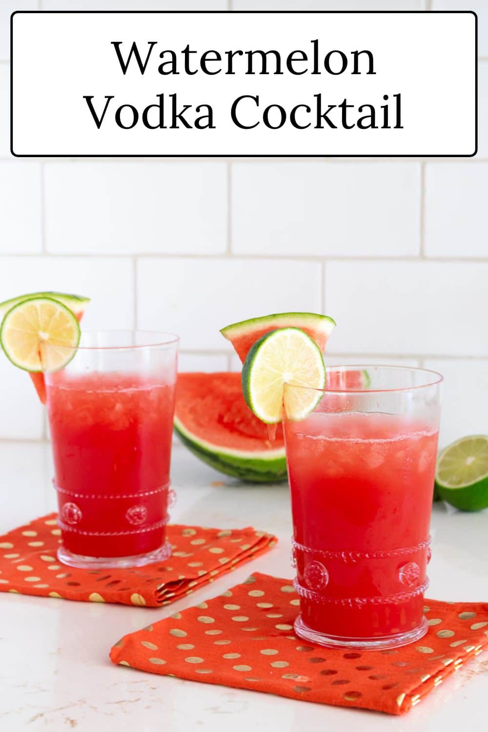 Watermelon Vodka Cocktails · Nourish and Nestle