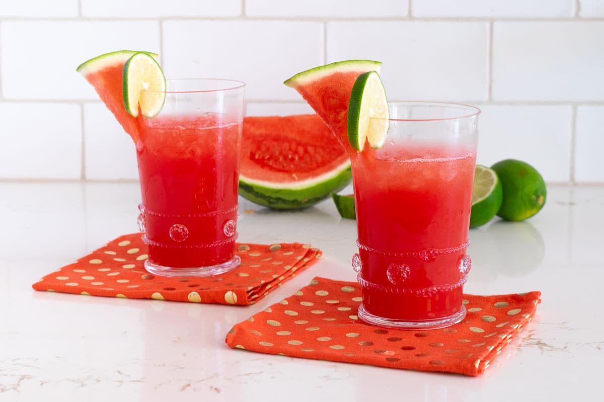 Watermelon Vodka Cocktails · Nourish and Nestle