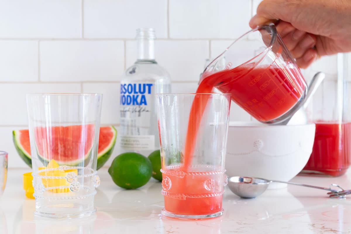 Watermelon Vodka Cocktails · Nourish and Nestle