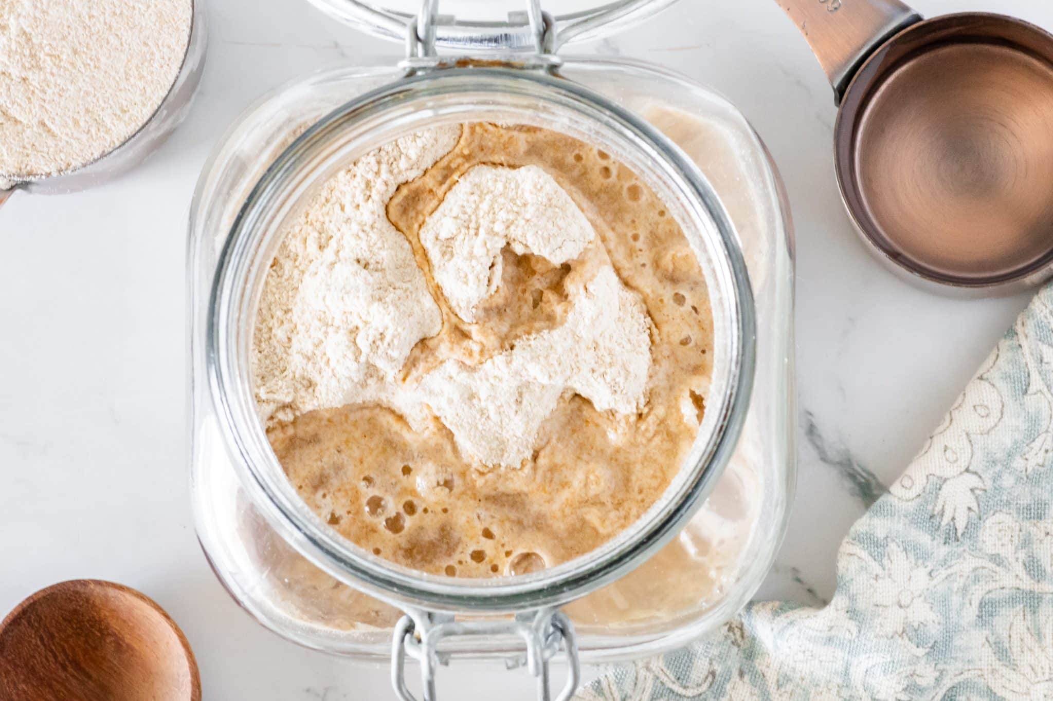 How to Make a Sourdough Starter · Nourish and Nestle