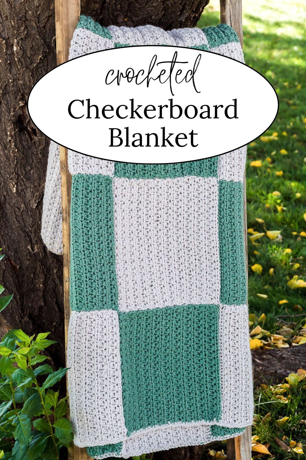 Checkerboard Crochet Blanket Pattern · Nourish and Nestle