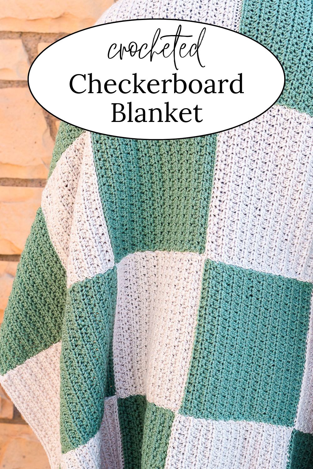 Checkerboard Crochet Blanket Pattern · Nourish and Nestle