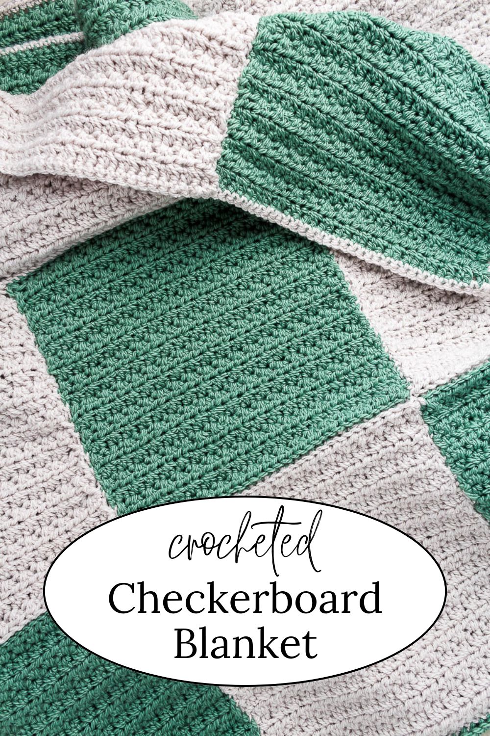 Checkerboard Crochet Blanket Pattern · Nourish and Nestle