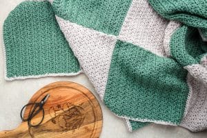 Checkerboard Crochet Blanket Pattern · Nourish and Nestle