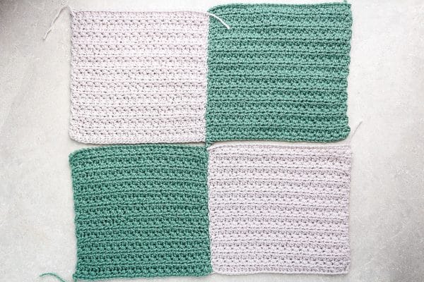 Checkerboard Crochet Blanket Pattern · Nourish and Nestle