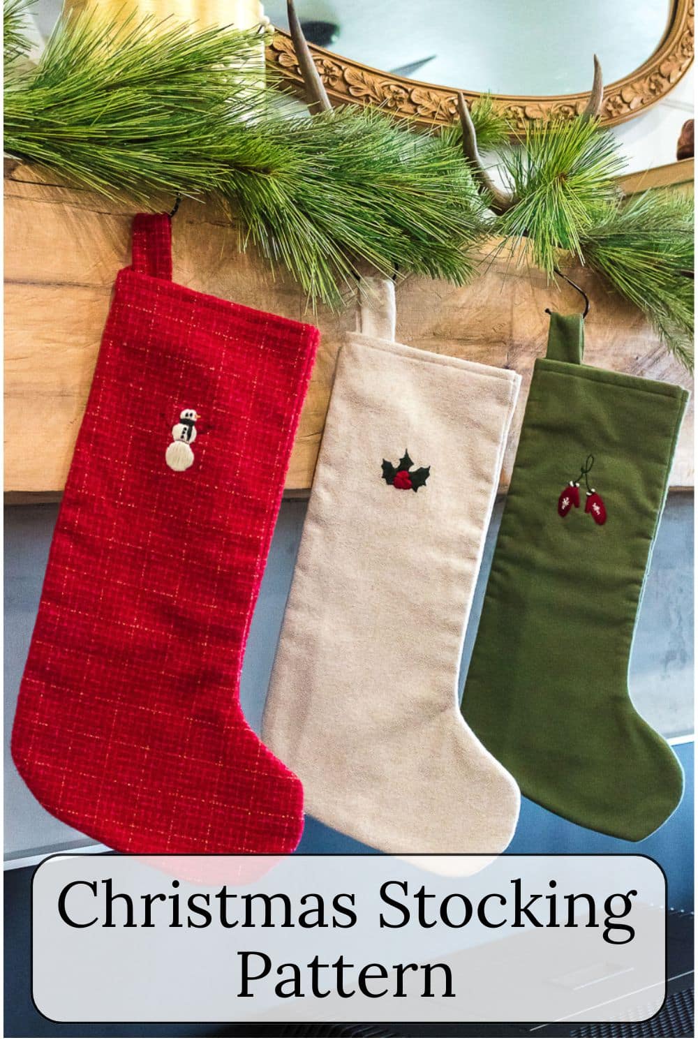 Christmas Stocking Sewing Pattern · Nourish and Nestle