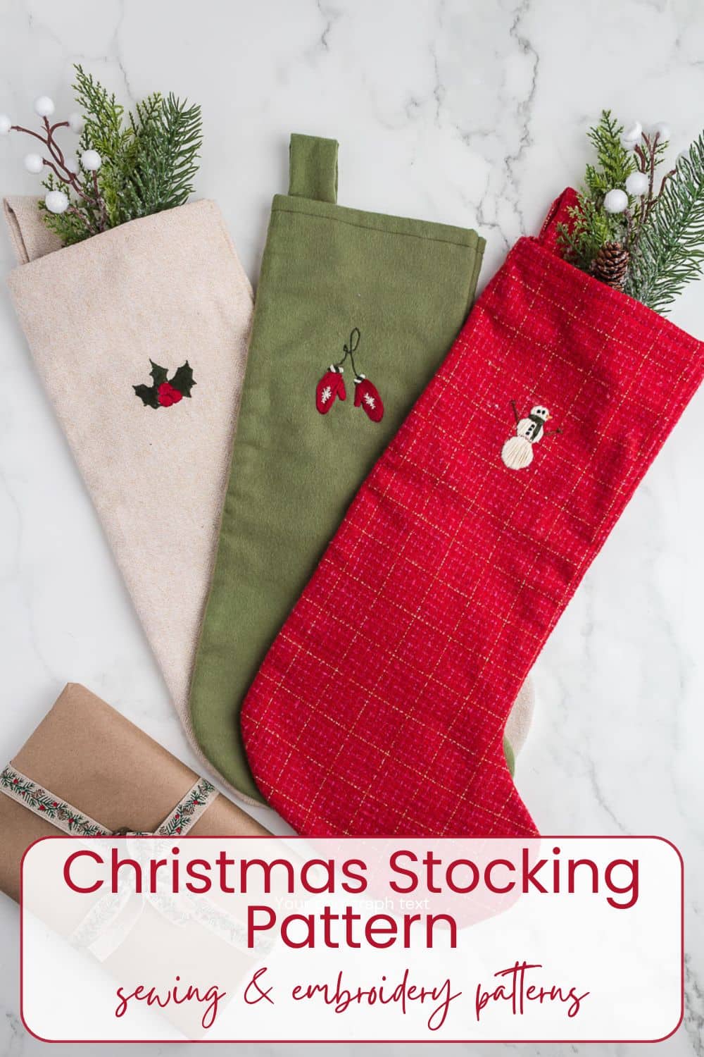 Christmas Stocking Sewing Pattern · Nourish and Nestle