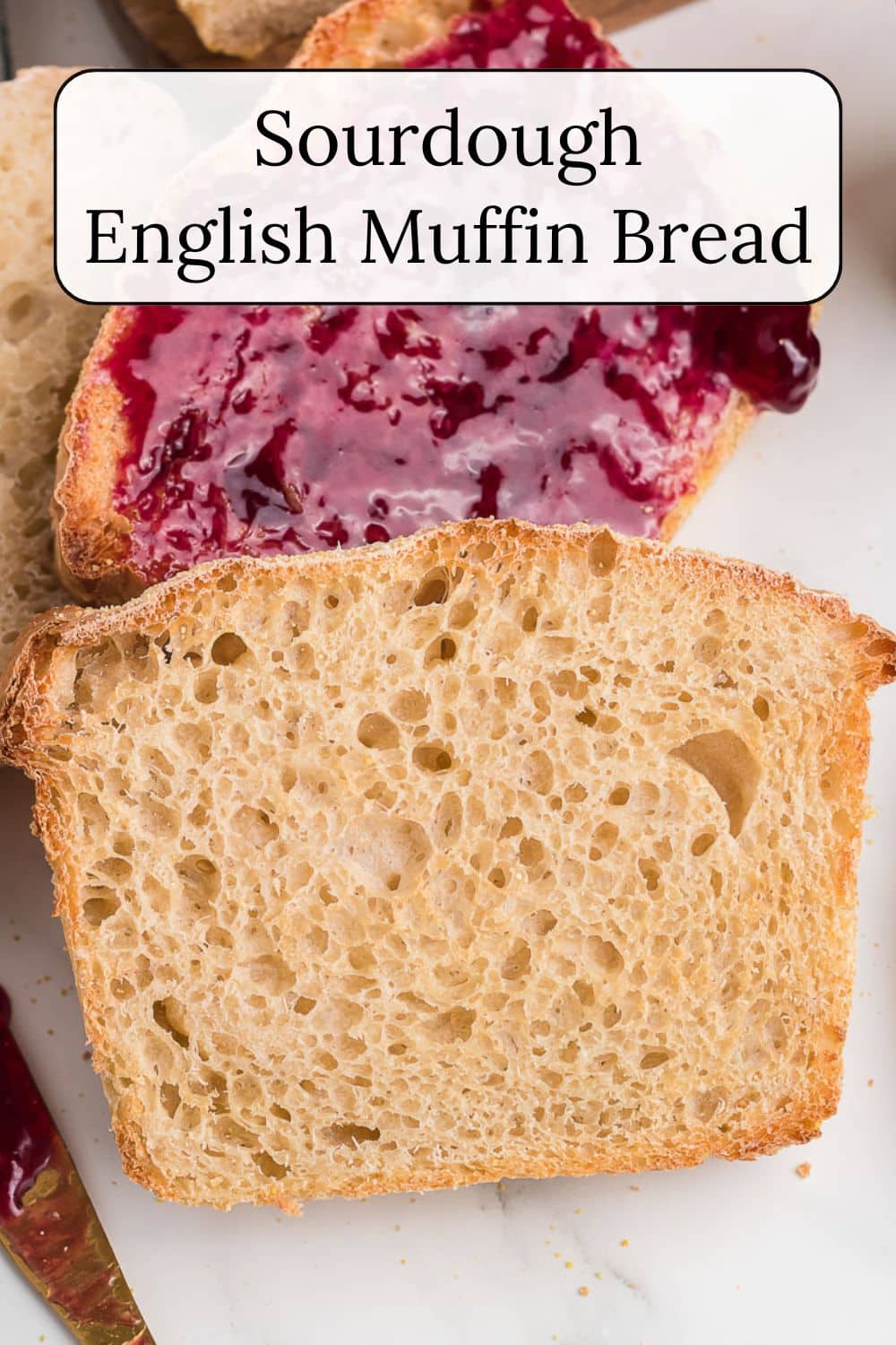 Sourdough English Muffin Bread · Nourish and Nestle