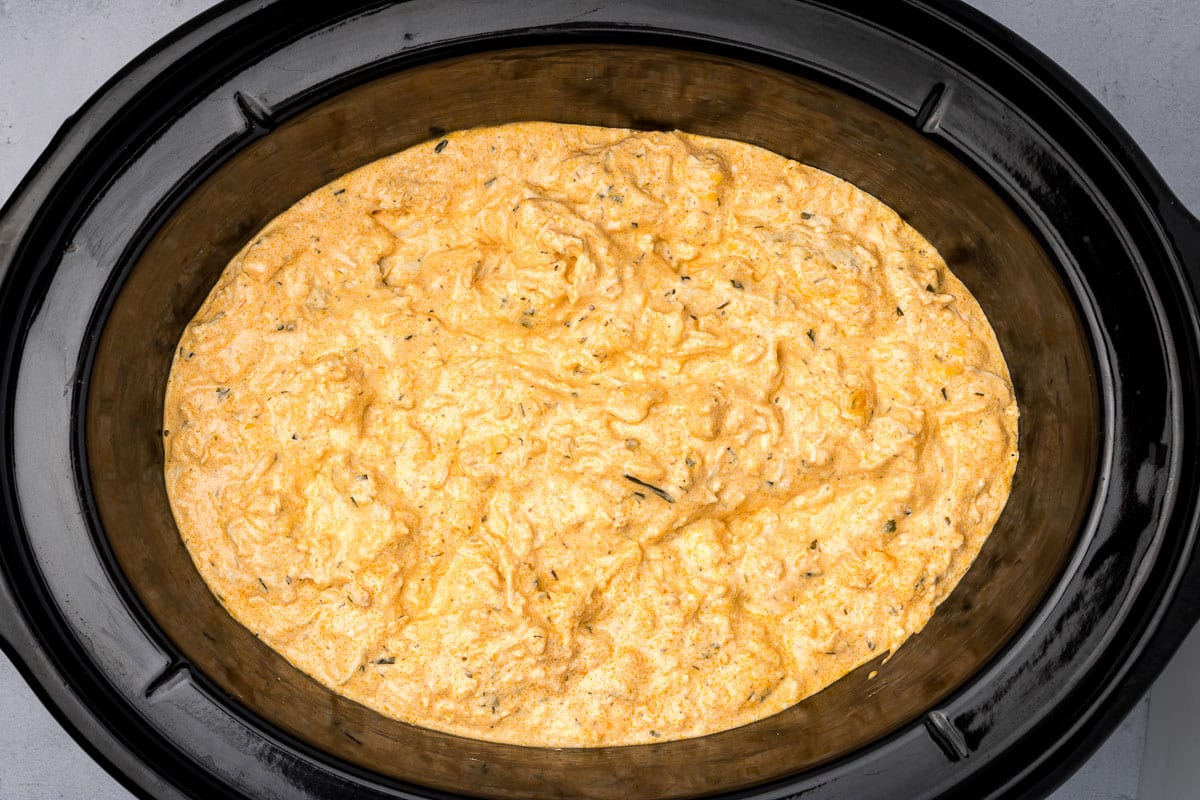 Slow Cooker Buffalo Chicken Dip Recipe · Nourish and Nestle
