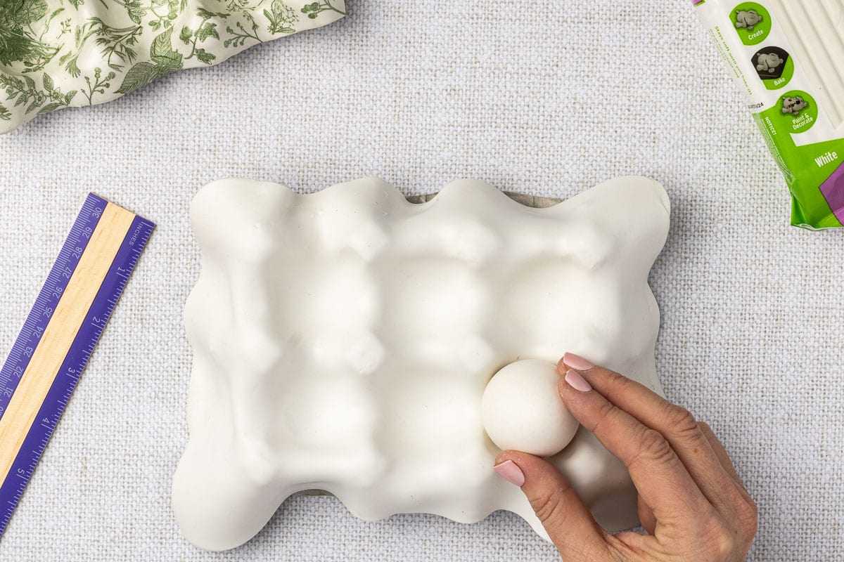 Ceramic Egg Tray: How to Make a Clay Egg Tray with Polymer Clay ...
