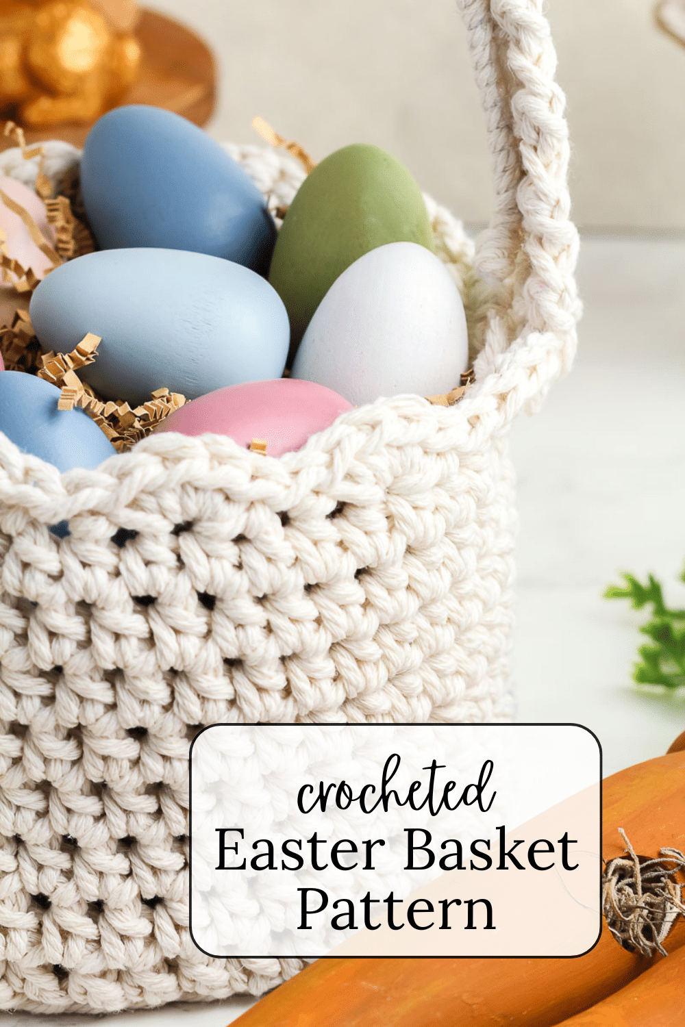 Crochet Easter Basket · Nourish and Nestle