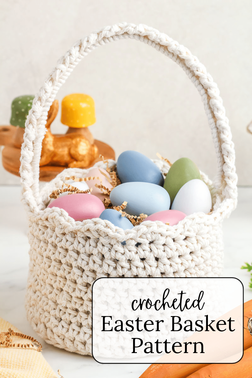 Crochet Easter Basket · Nourish and Nestle