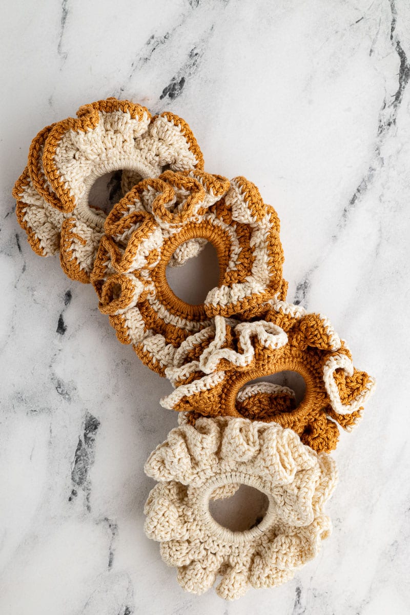 Crochet Scrunchie Pattern · Nourish and Nestle