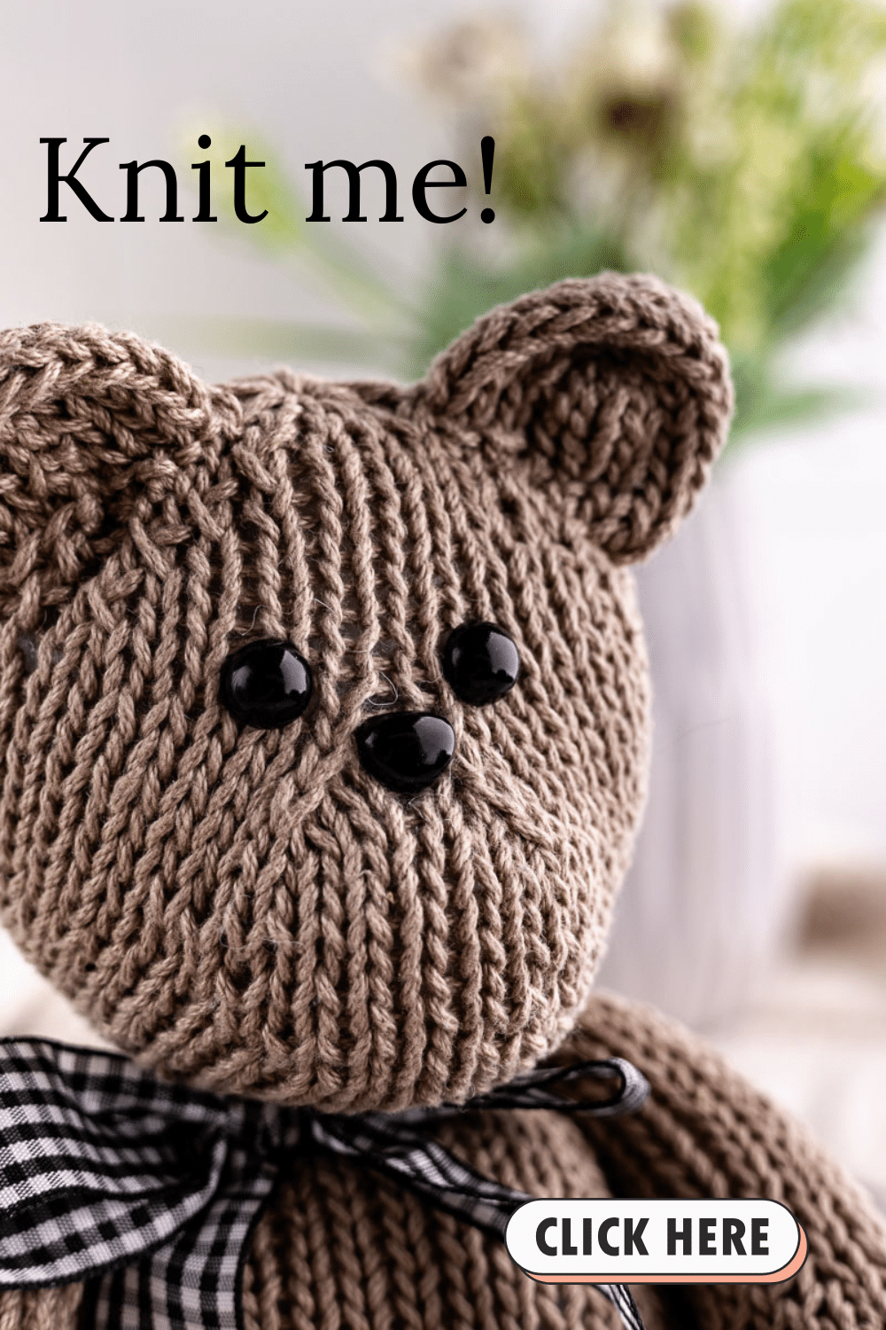 Knit Teddy Bear Pattern - Free · Nourish and Nestle