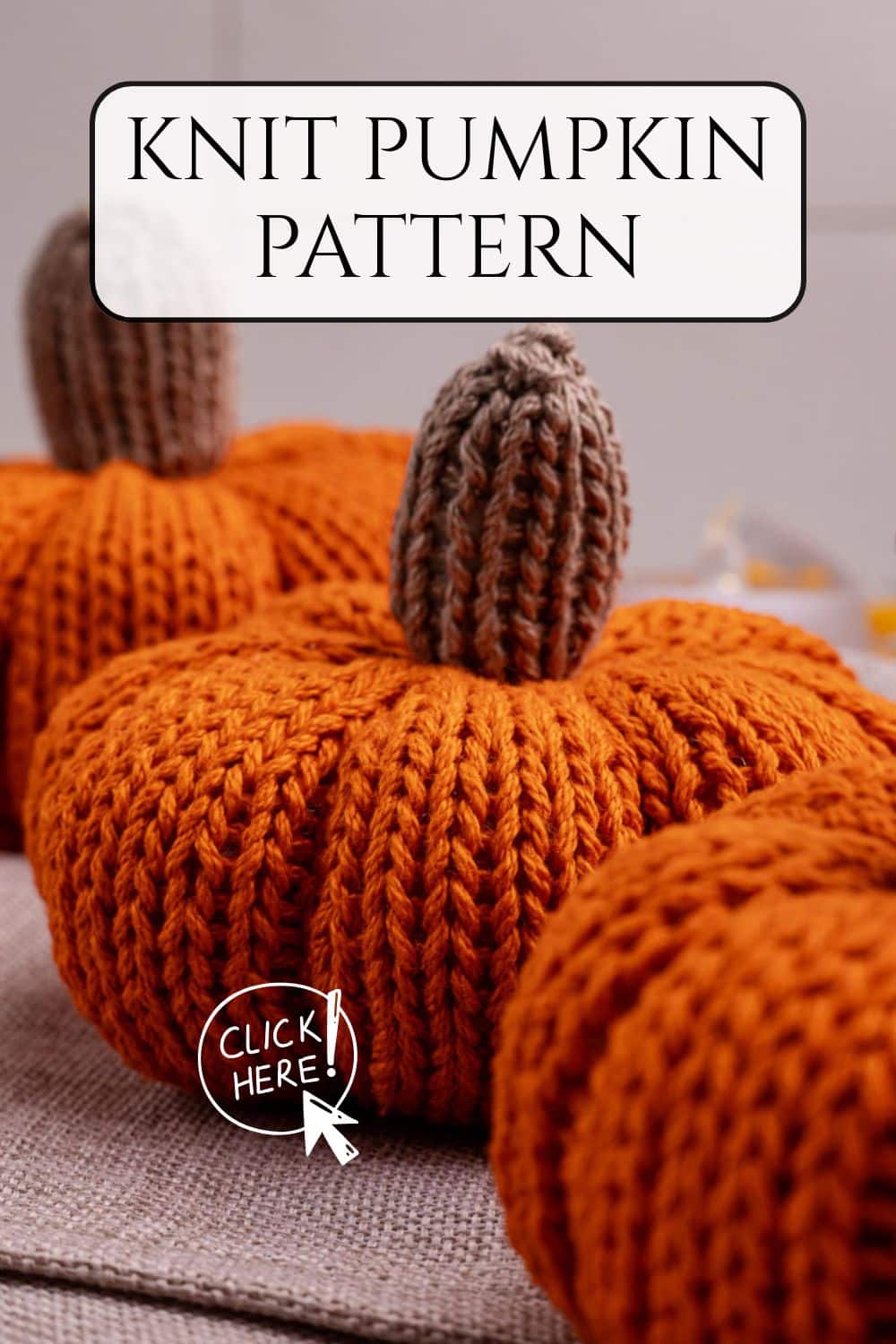 Knit Pumpkin Pattern · Nourish and Nestle