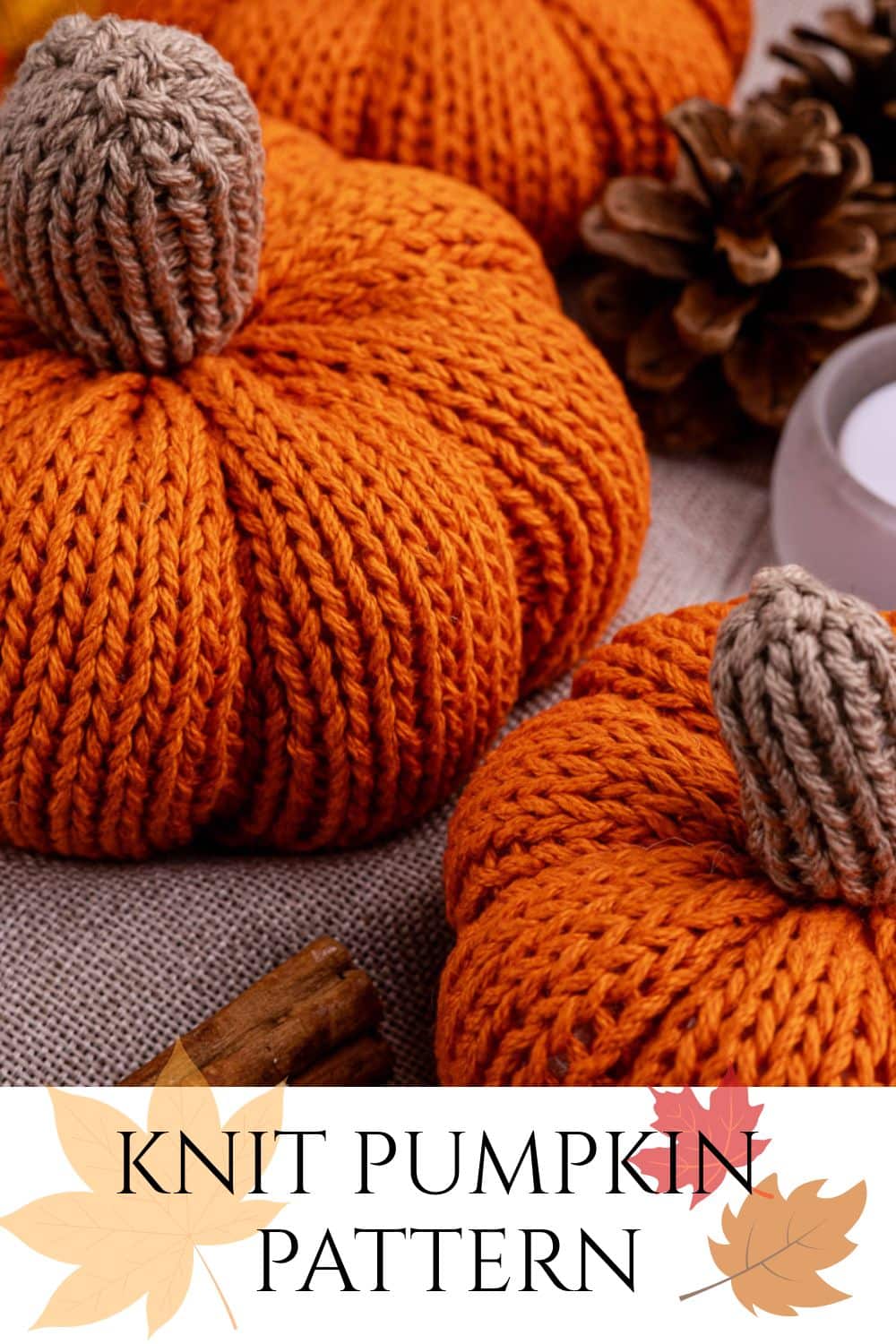 Knit Pumpkin Pattern · Nourish and Nestle