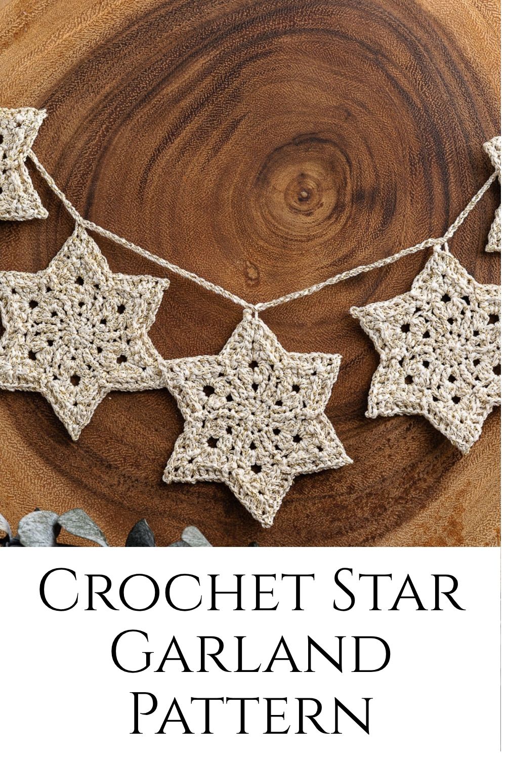 How to Crochet Stars and Make a Star Garland · Nourish and Nestle