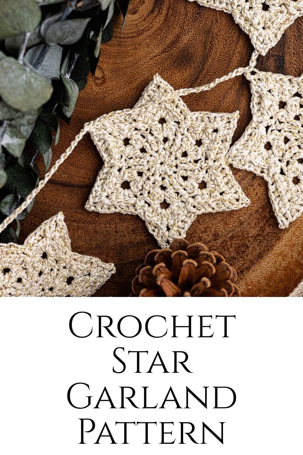 How to Crochet Stars and Make a Star Garland · Nourish and Nestle