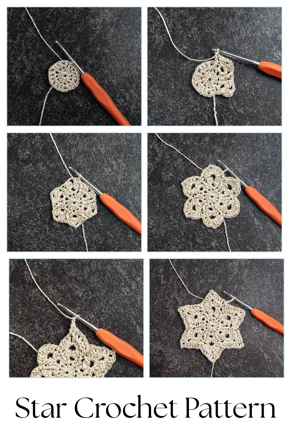 How to Crochet Stars and Make a Star Garland · Nourish and Nestle