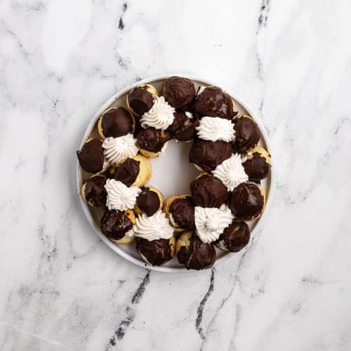 Profiteroles Recipe and Christmas Profiterole Wreath · Nourish and Nestle