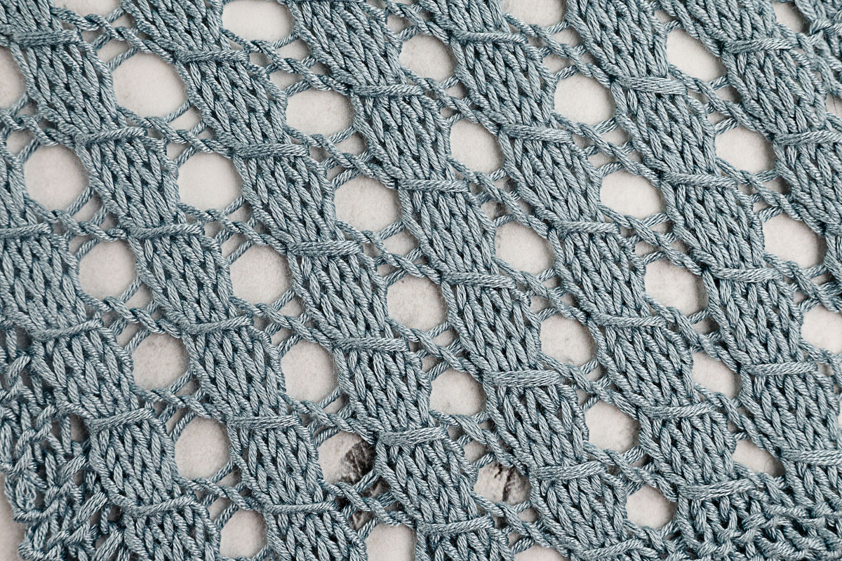 Knit Scarf Pattern - Easy Lace Pattern · Nourish and Nestle